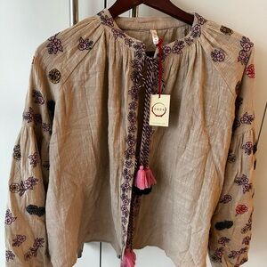 RAGA | Tops | Raga By Anthropologie Tie Front Topjacket | Poshmark